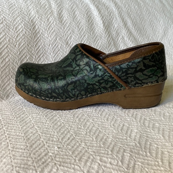 Sanita | Shoes | Sanita Danish Clog Mule Leather Embossed 37 | Poshmark